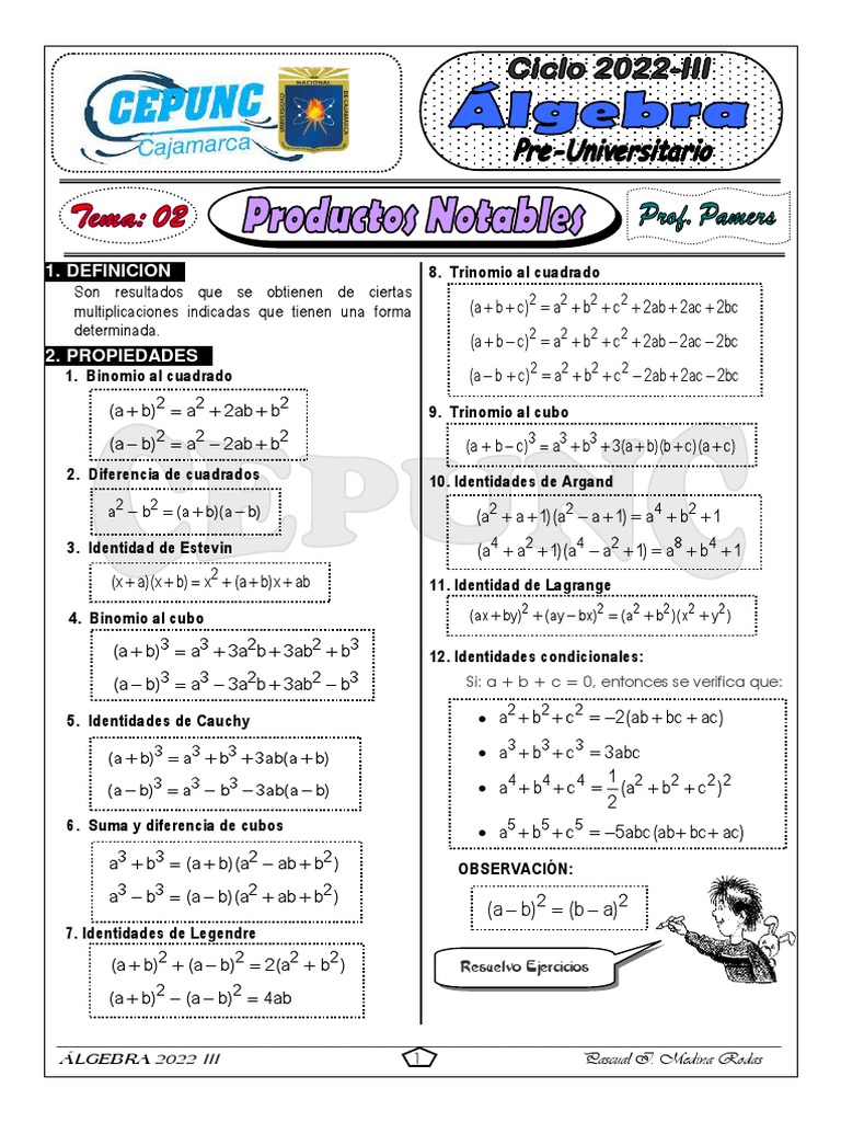 02 Productos Notables | PDF
