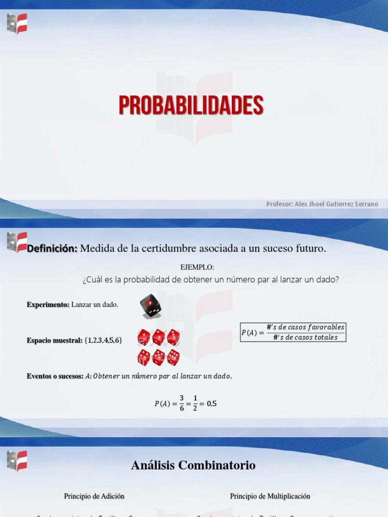 Probabilidades | PDF | Probabilidad | Combinatoria
