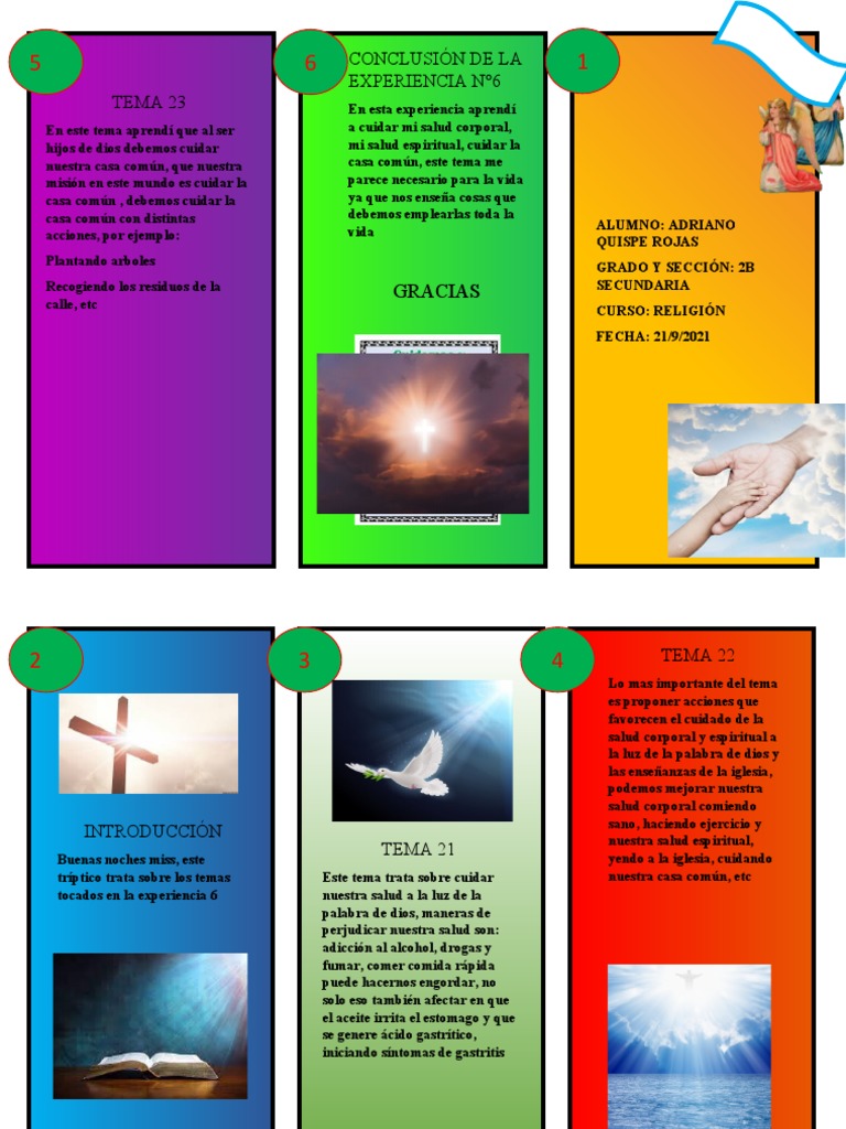 TRIPTICO RELIGIÓN | PDF