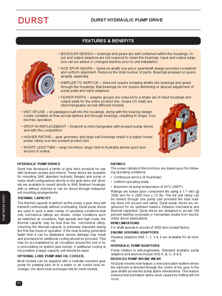 16-PT5 Durst Pump Drives | PDF | Pump | Engines