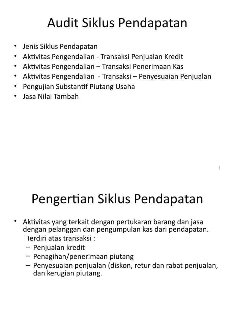 Audit Kas Dan Pendapatan | PDF