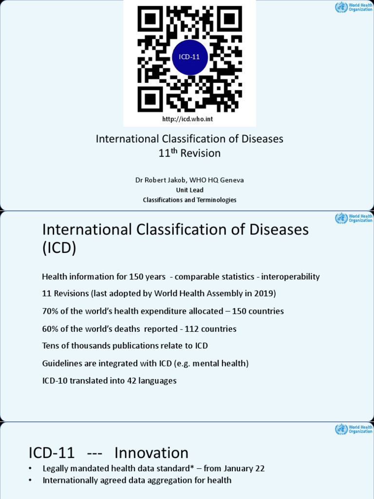 ICD-11 Overview and Innovations | PDF | Tuberculosis | Clinical Medicine