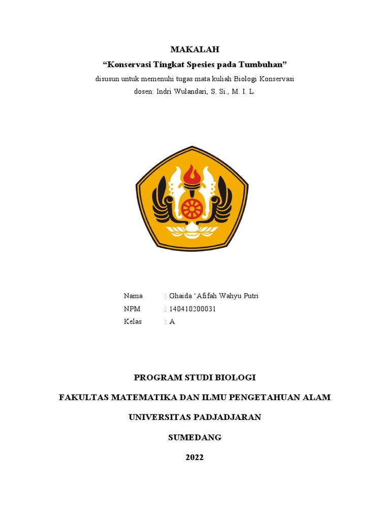 Konservasi Tumbuhan: Pentingnya dan Upaya | PDF | Griya & Taman ...