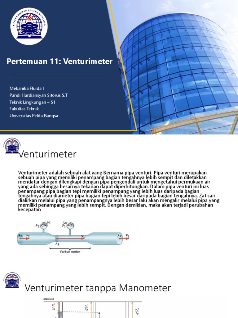 Pipa Venturi dan Pengukurannya | PDF
