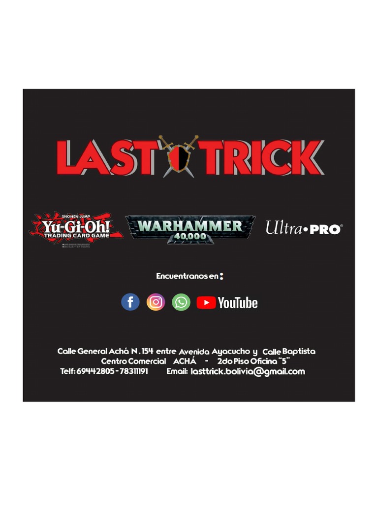 Catálogo Yugioh Last Trick Noviembre 2022 | PDF