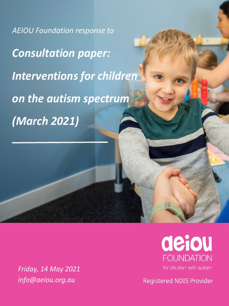 Aeiou Foundation Consultation Paper Response 1 | PDF | Autism | Autism ...