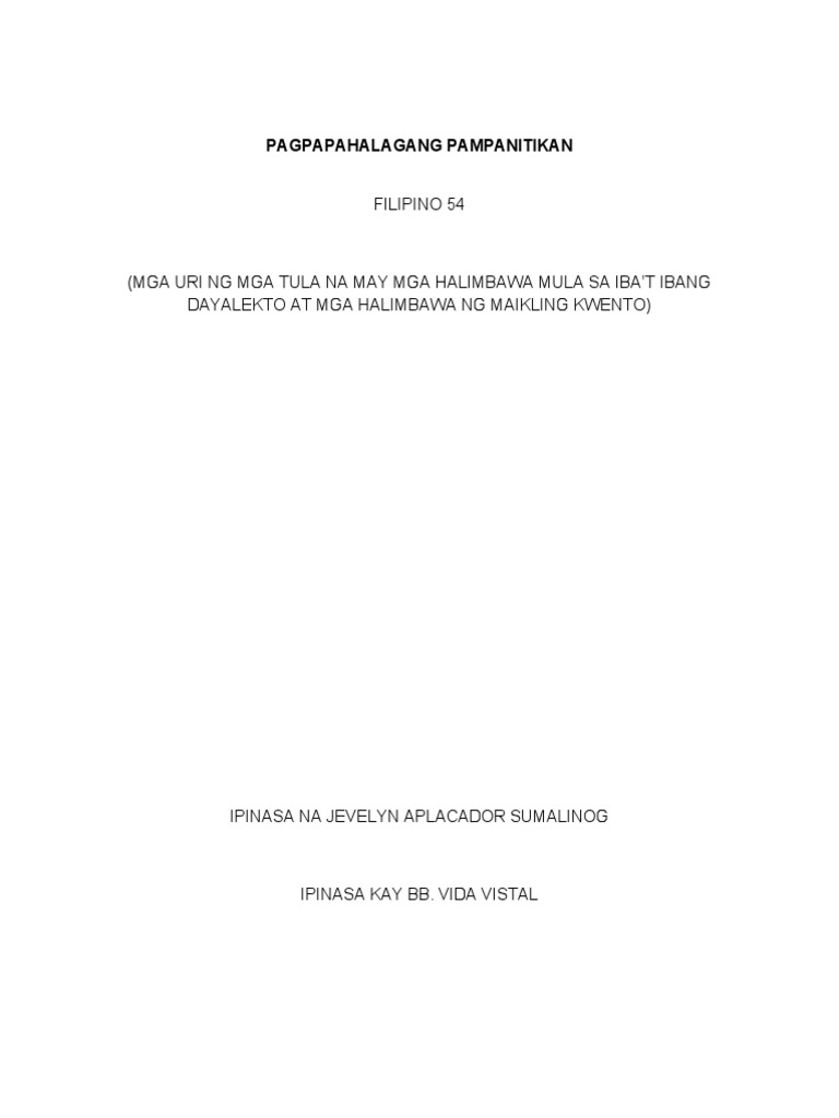 Koleksyon NG Tula | PDF Koleksyon NG Tula | PDF