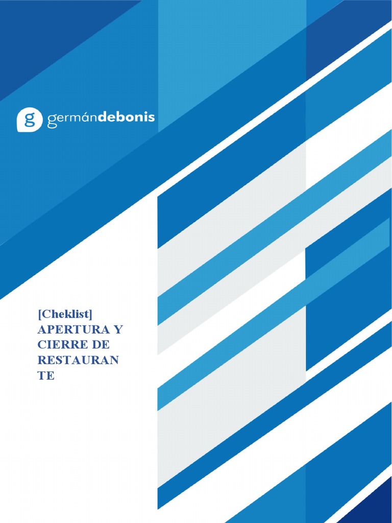 Apertura y Cierre Del Restaurante | PDF