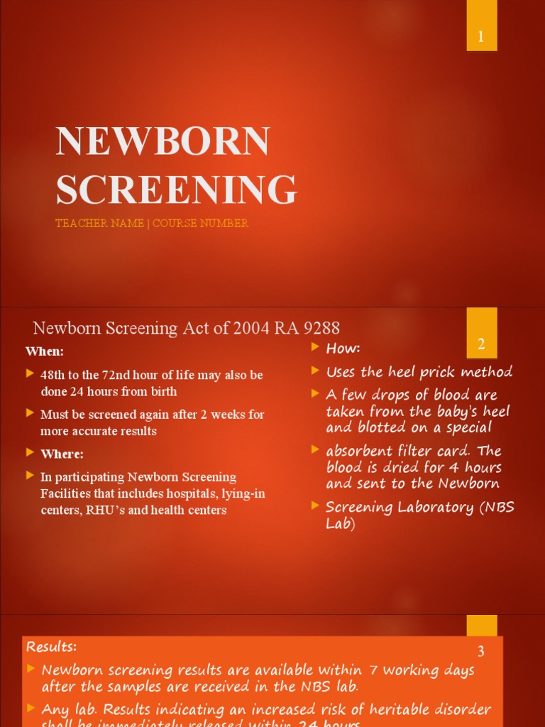 Newborn Screening | Download Free PDF | Medicine | Endocrine
