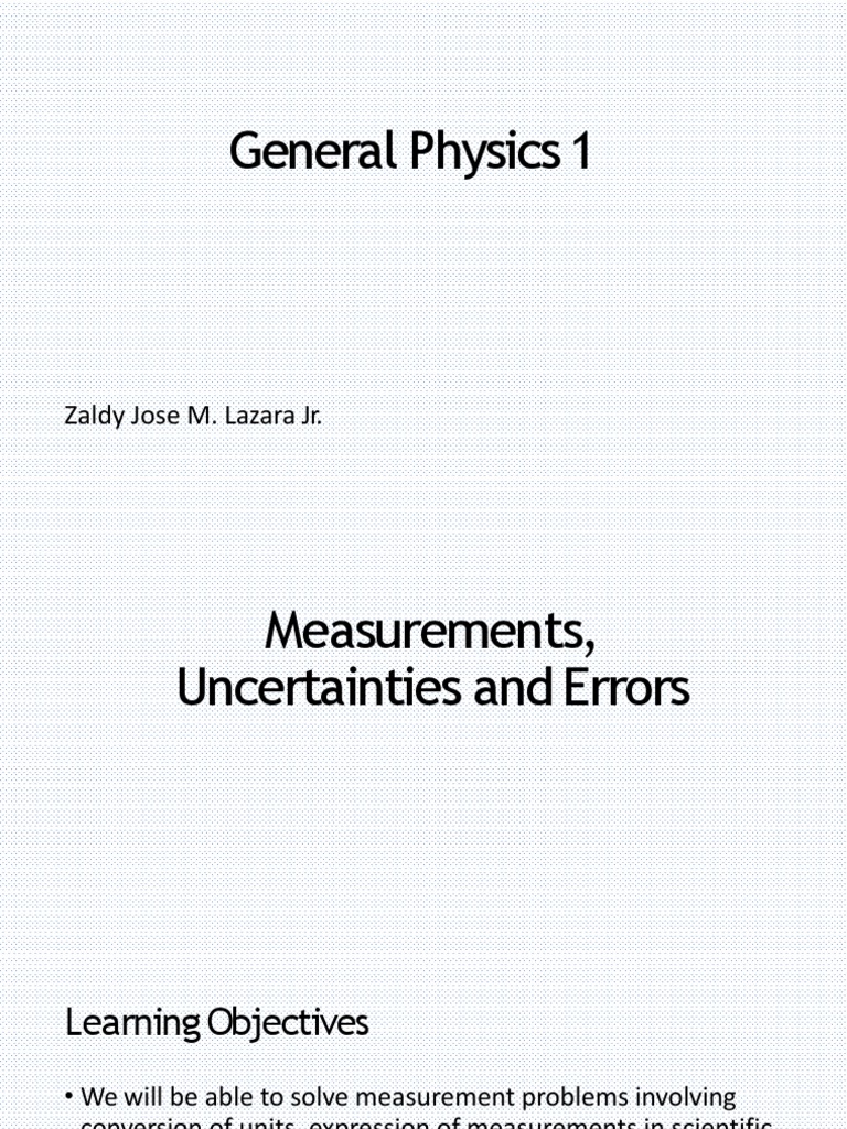 GenPhyMELCweek1 1234 PDF | PDF | Accuracy And Precision | Observational ...