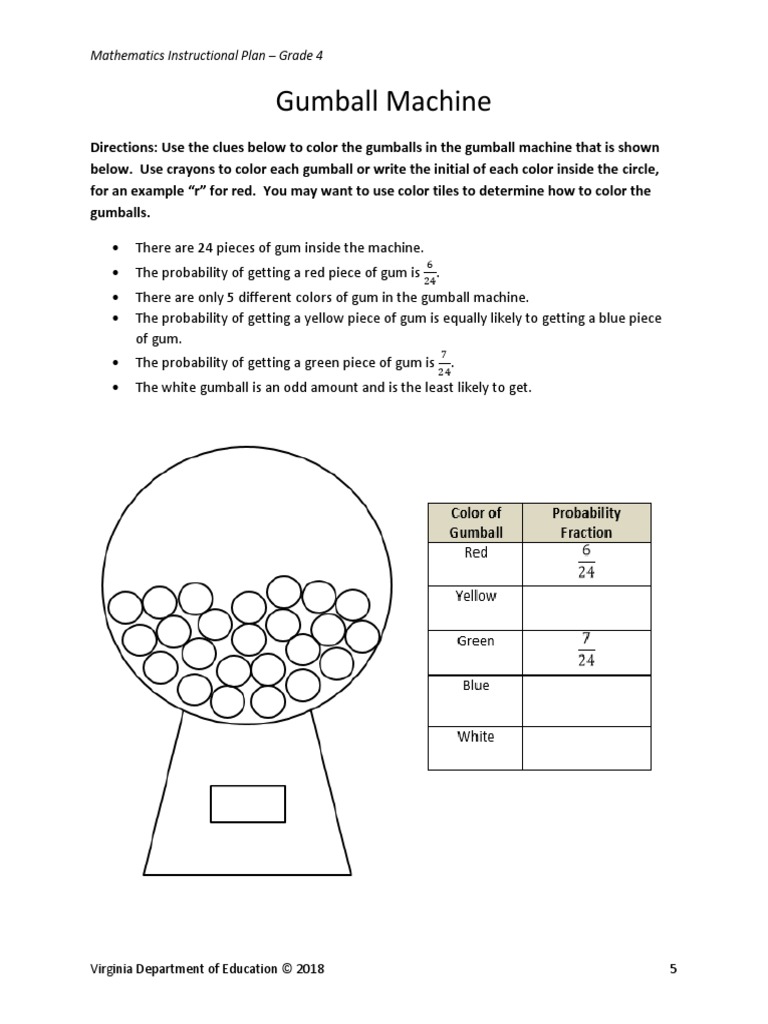 Gumball | PDF | Probability | Mathematics