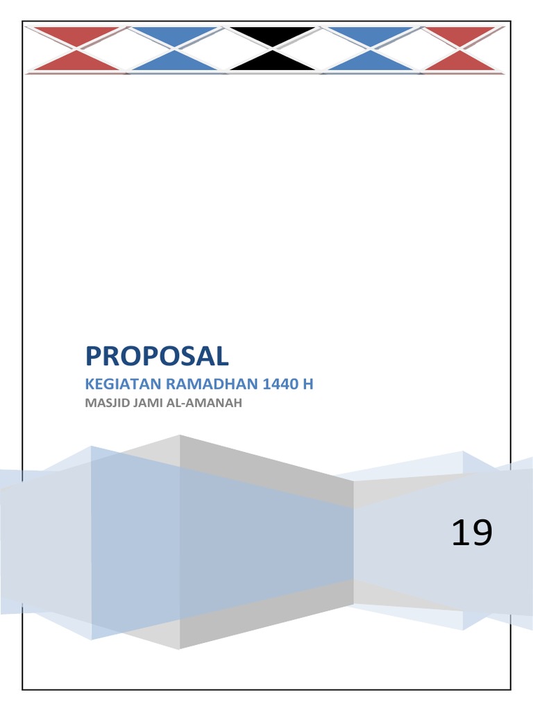 Proposal Kegiatan Ramadhan Masjid An. Na | PDF