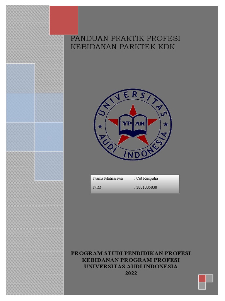 Panduan Praktik Profesi Kebidanan Parktek KDK | PDF | Karier & Perkembangan | Kesehatan Holistik
