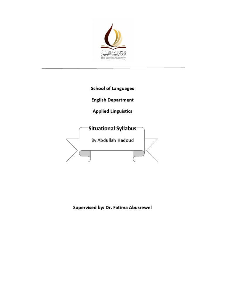 Situational Syllabus | PDF | Learning | Vocabulary