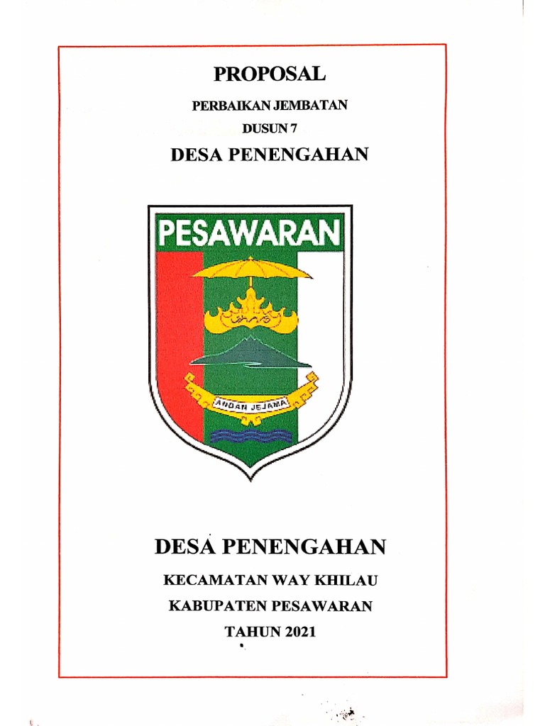 Proposal Jembatan Dusun 7 | PDF