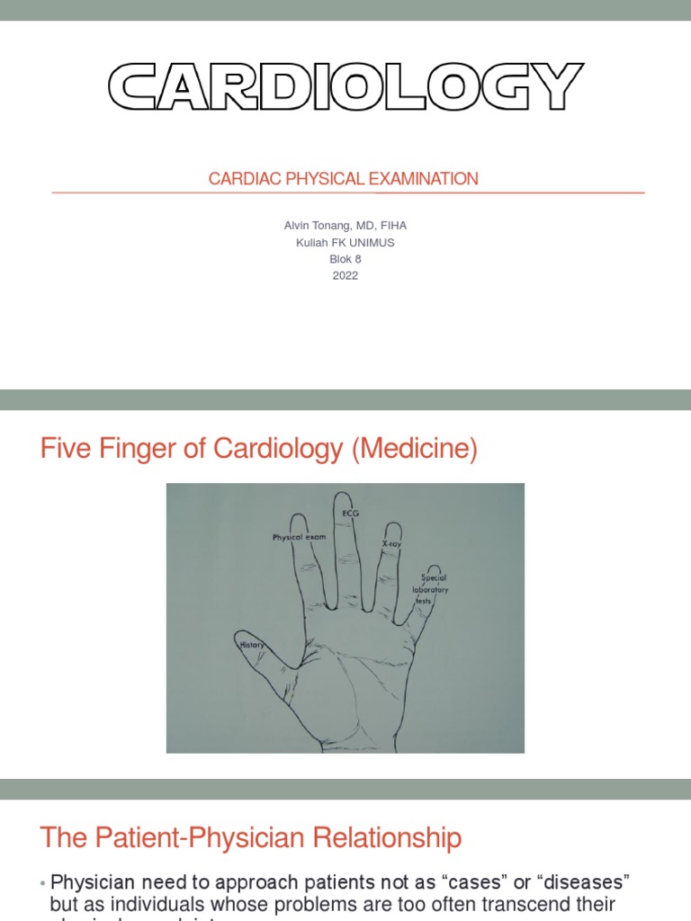 Cardiac Physical Examination Guide | PDF | Atrium (Heart) | Ventricle ...
