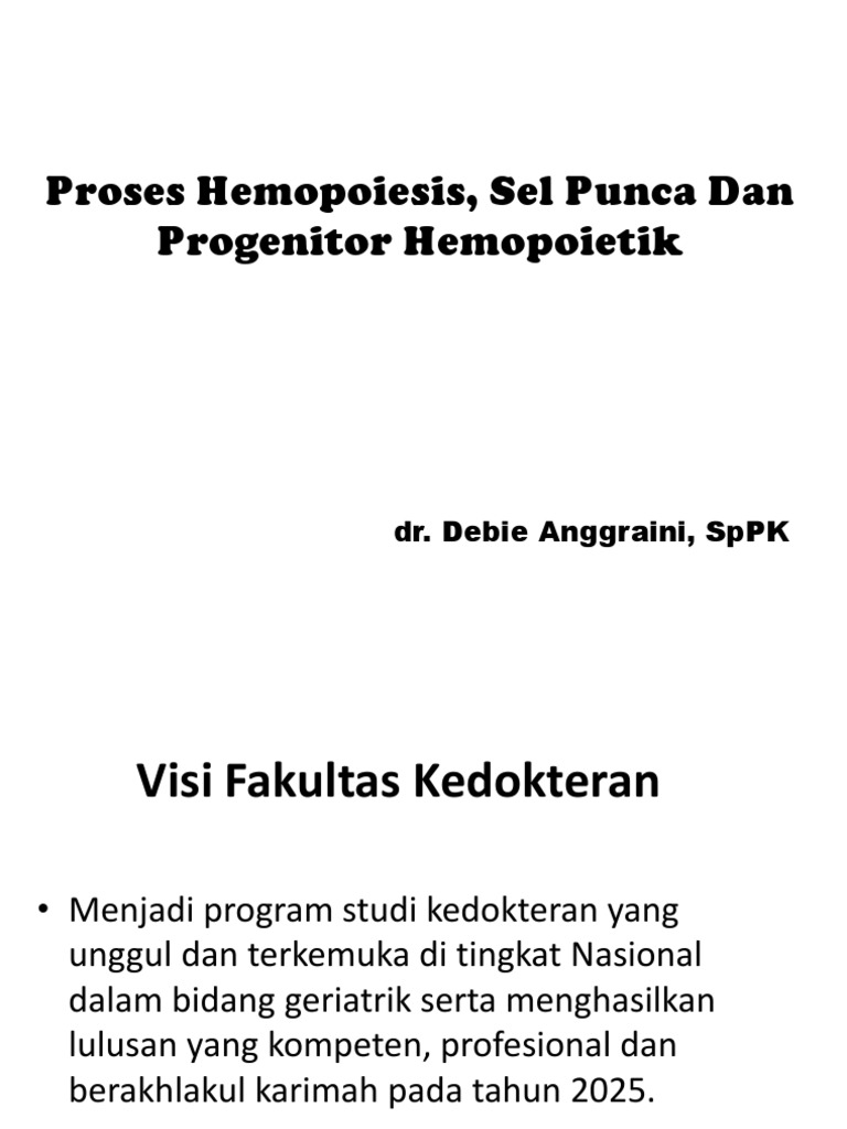 Proses Hemopoiesis dan Sel Punca | PDF