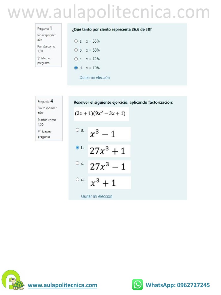 Ejercicios de Matemáticas 01 | PDF