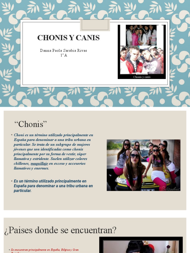 Chonis y Canis: Tribu Urbana Española | PDF | Ropa | Pelo