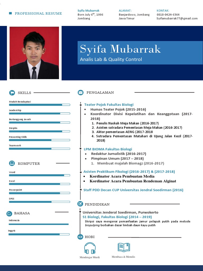 CV Syifa Mubarrak | PDF