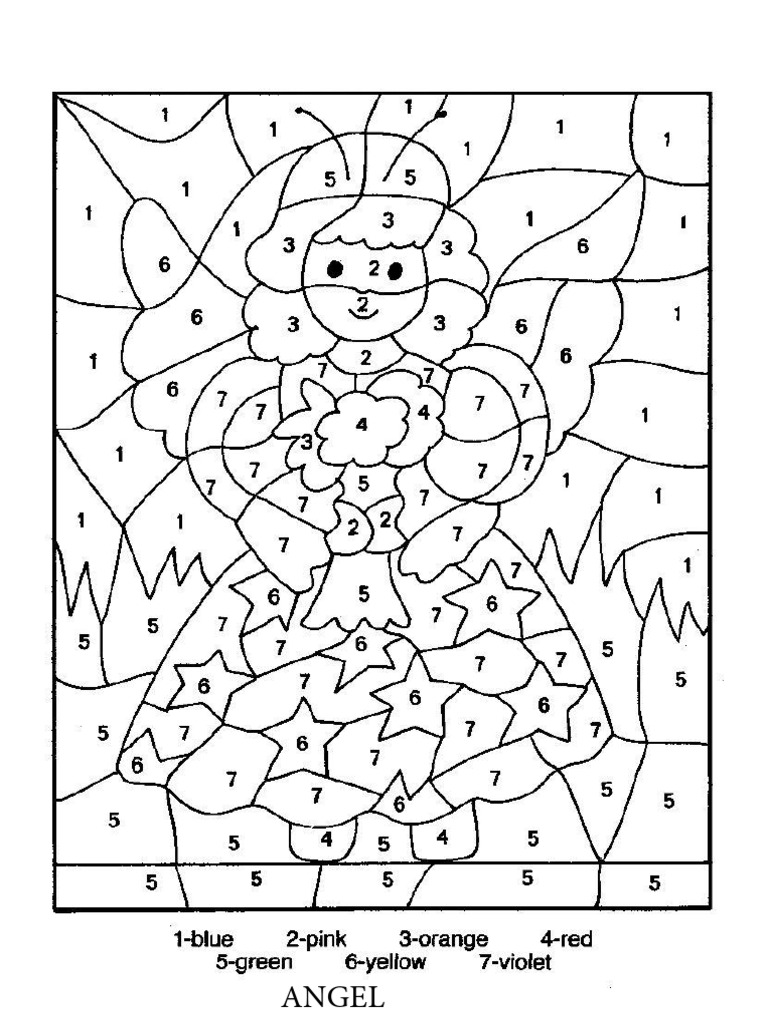 Angel Color by Numbers | PDF