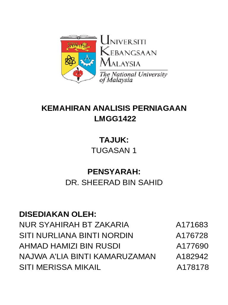 Contoh Tugasan Info Grafik | PDF