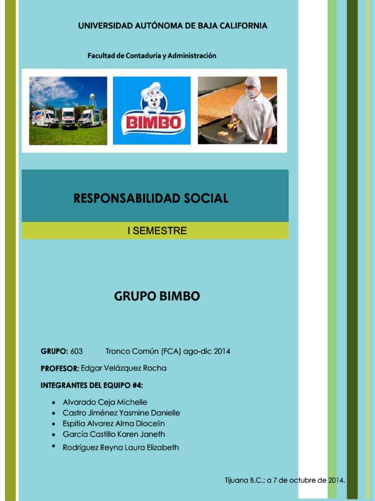 PDF Grupo Bimbo Reponsabilidad Socialpdf - Compress | PDF | Responsabilidad social corporativa ...