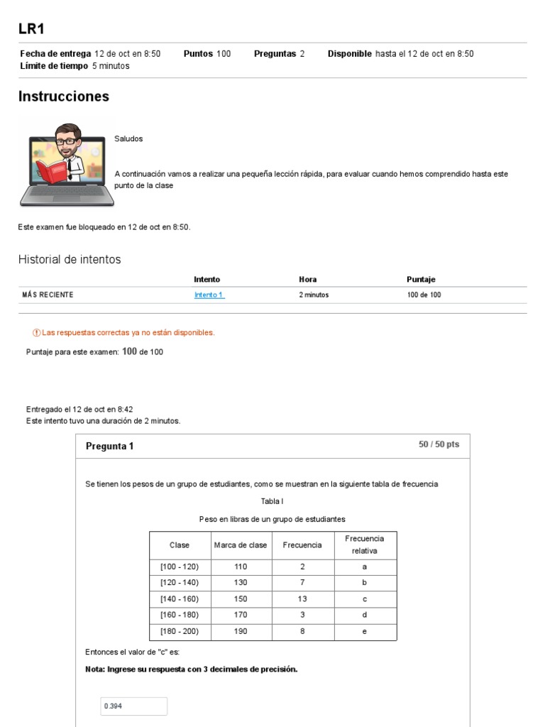 Lr1 - Estadística I - II Pao 2022 | PDF | Prueba (evaluación) | Pruebas