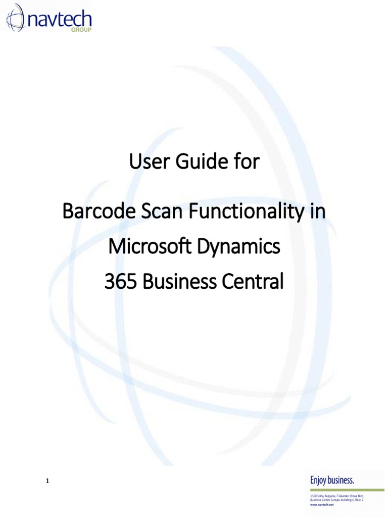 User Guide For Barcode Scan Functionality in Microsoft Dynamics 365 ...