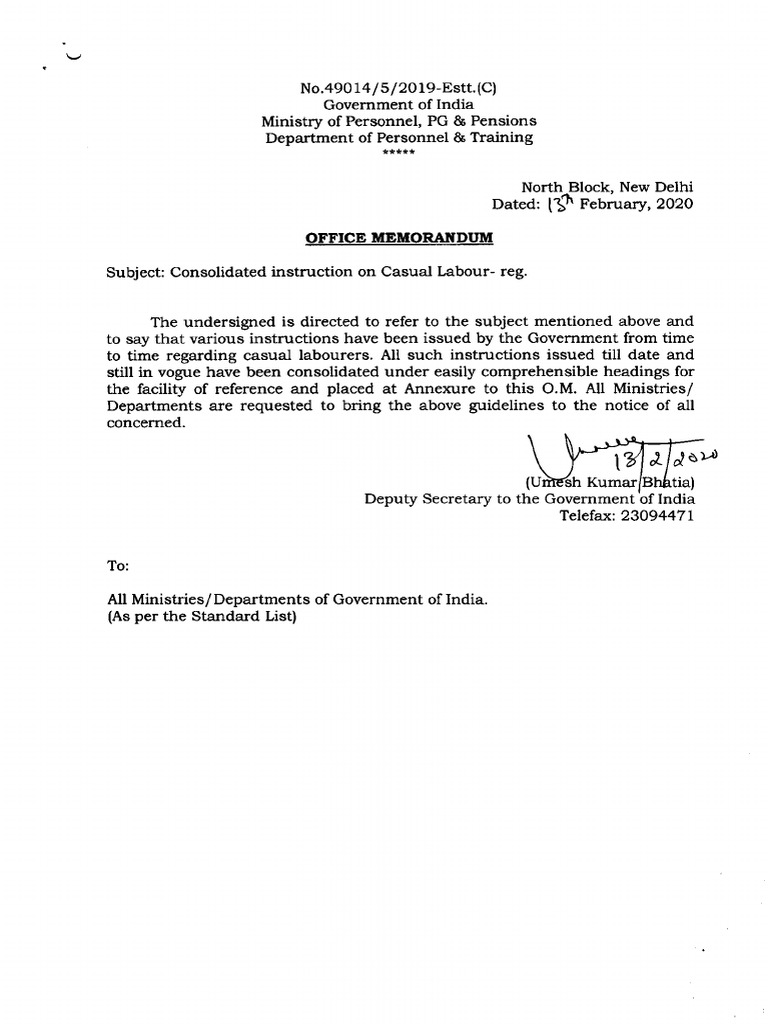 Consolidated Guidelines on the Appointment, Pay, Benefits and ...