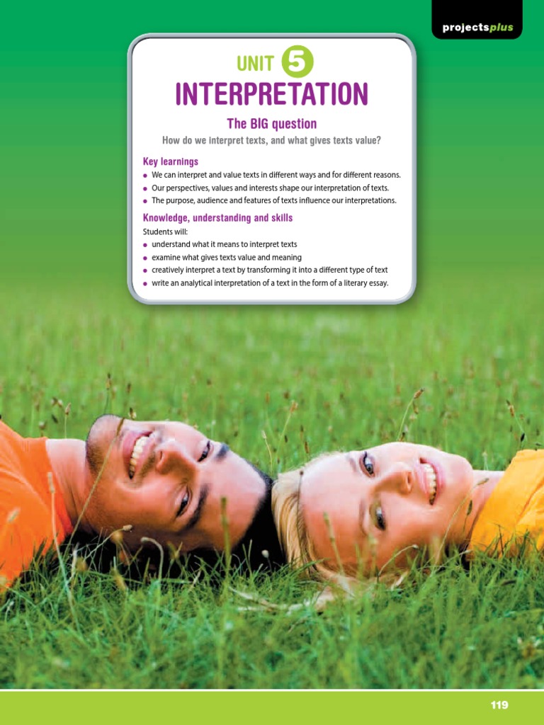 Unit 5 - Interpretation | PDF | Narration | Clause