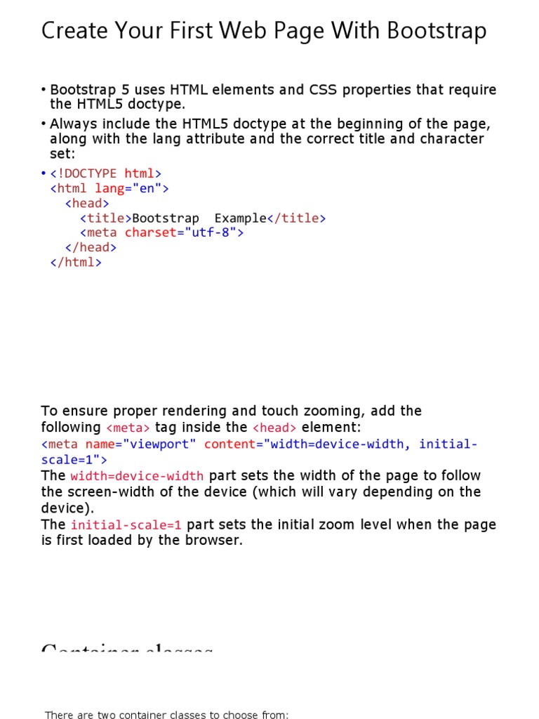 Bootstrap | PDF | Html Element | Bootstrap (Front End Framework)