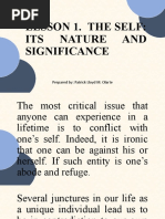 Module 1 - NSTP 2 Self Awareness | PDF | Self Awareness | Cognition