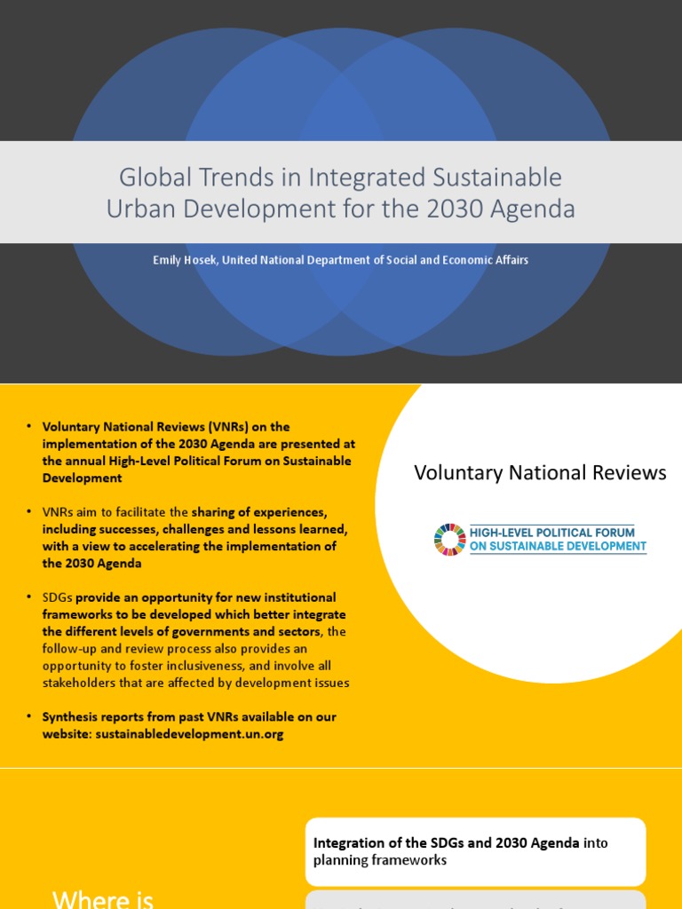 Sustainable Urban Development Pdf Sustainability Economies