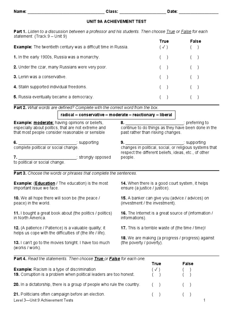 Unit 9A | PDF | Conservatism | Political Theories