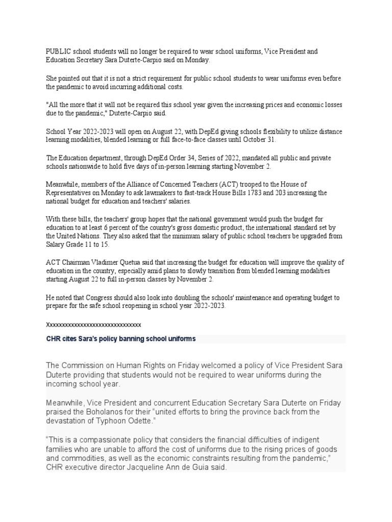 DEBATE Uniform | PDF