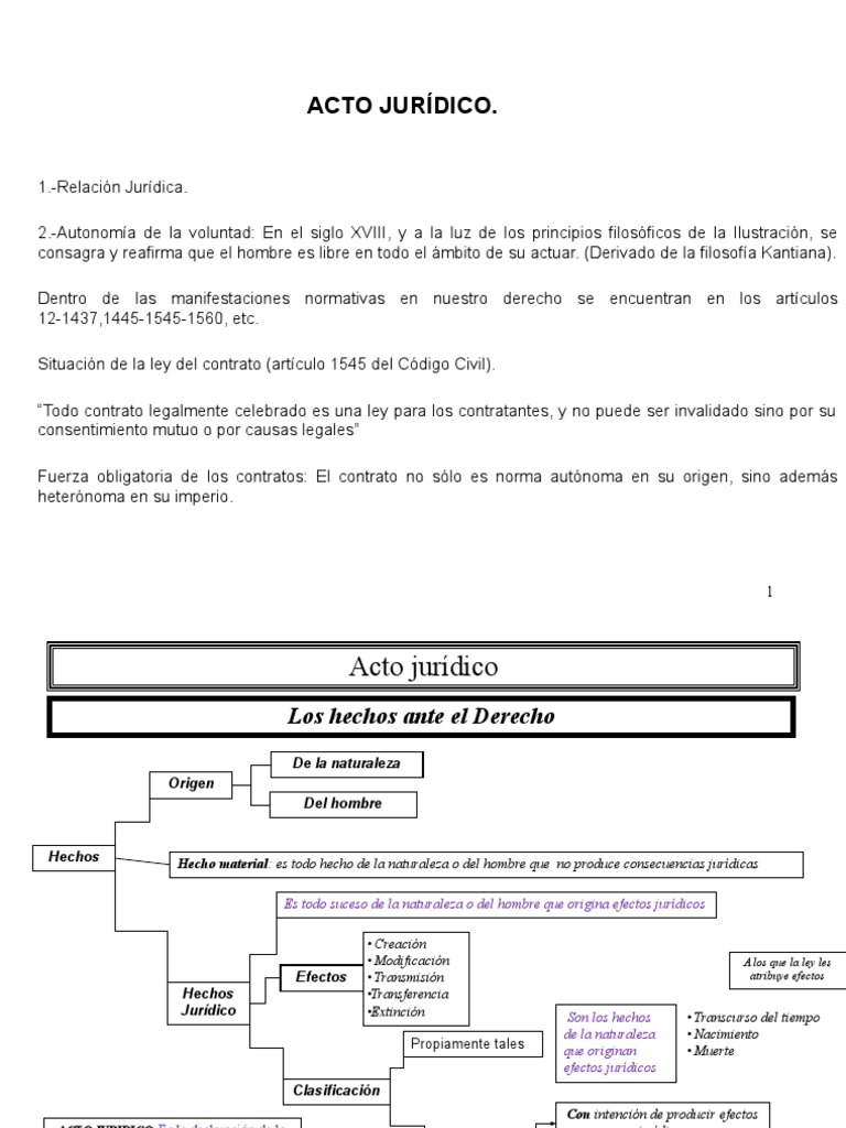 Acto Juridico ESQUEMA | PDF | Bienes (Ley) | Propiedad