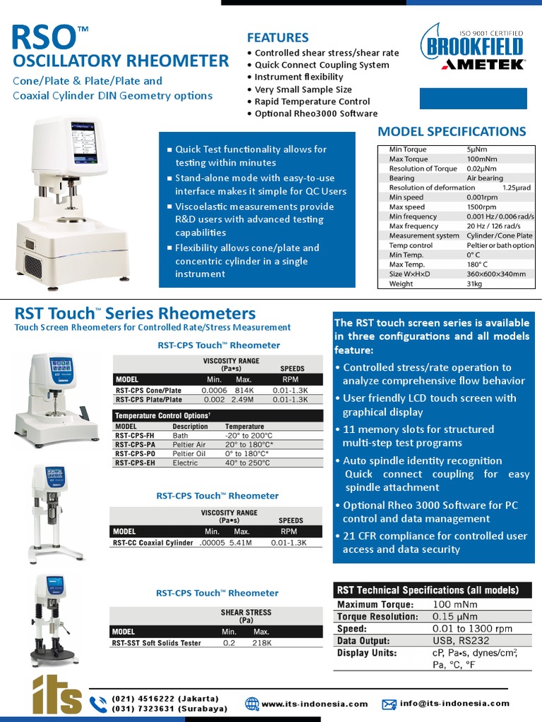Brookfield - Rheometer | PDF | Computing | Computer Engineering