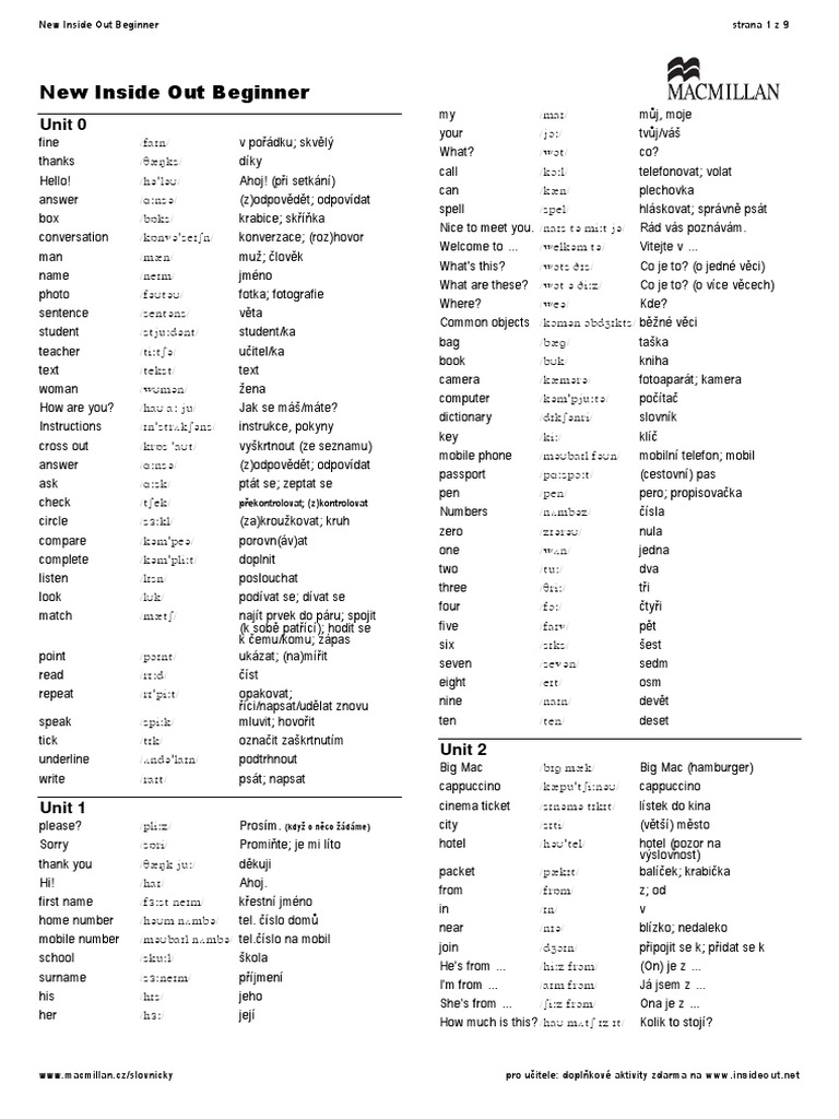 Adoc - Pub - New Inside Out Beginner | PDF