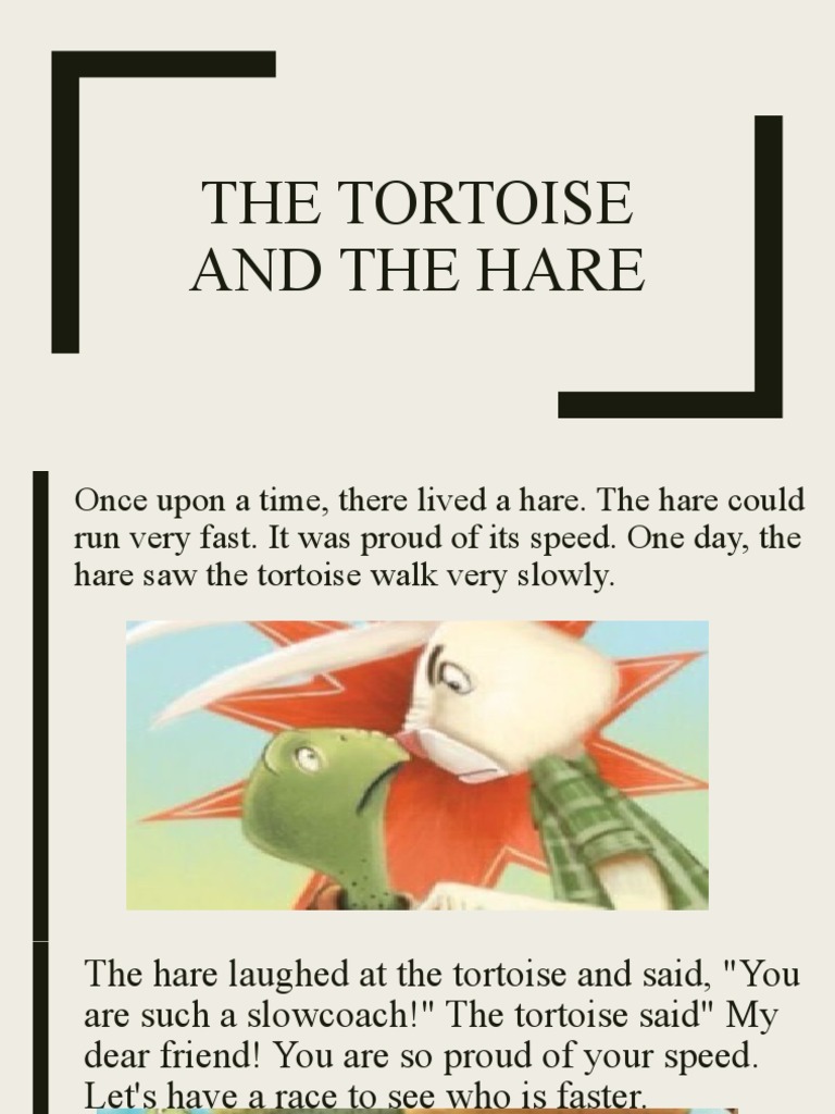 Tortoise and Hare: A Race Story | PDF