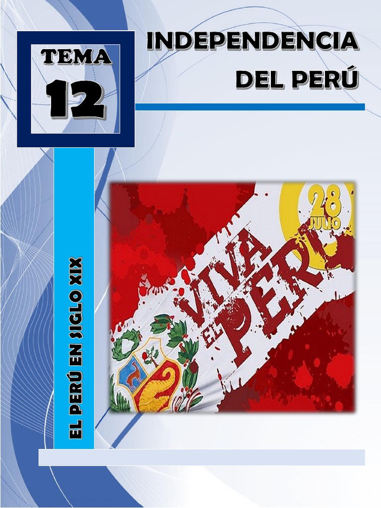 Tema 012 Independencia Del Peru | PDF