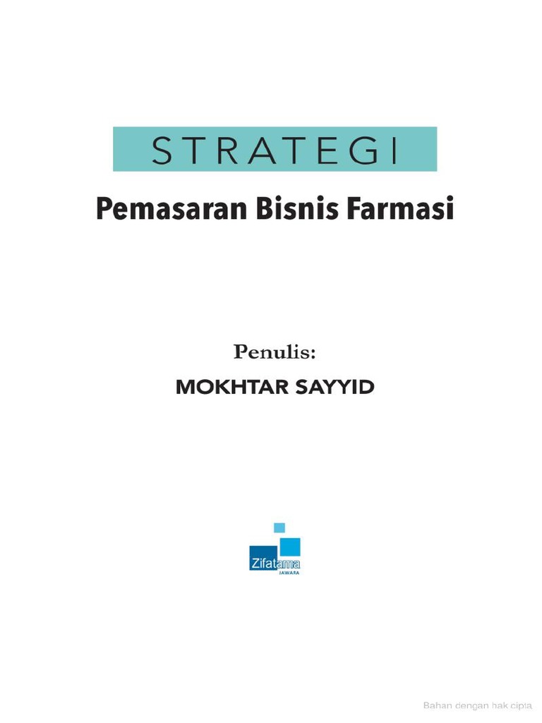 Strategi Pemasaran Bisnis Farmasi | PDF