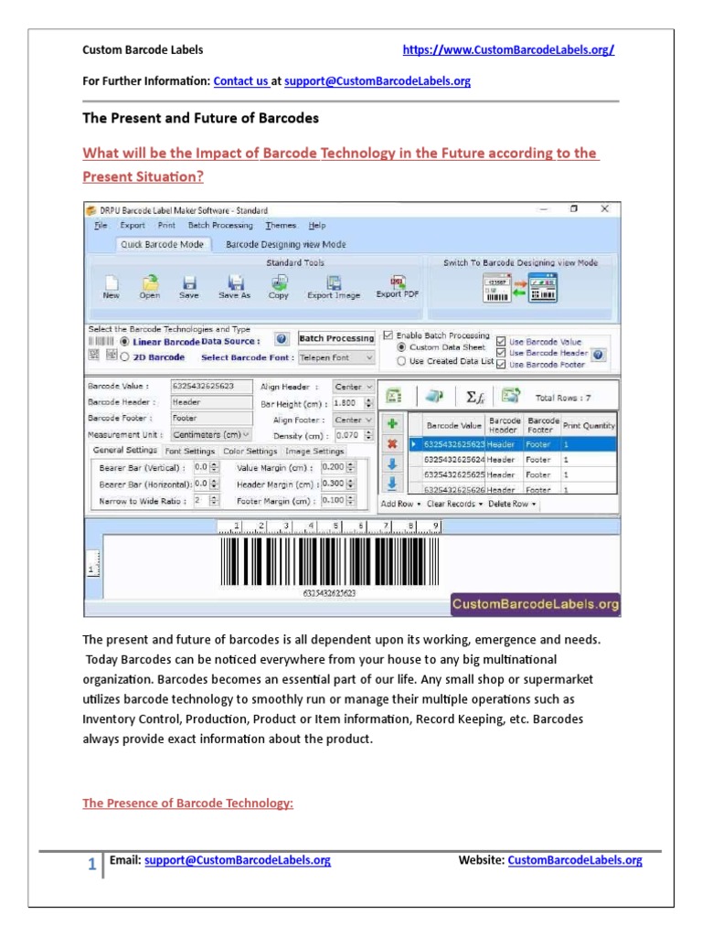 The Present and Future of Barcodes | PDF | Barcode | Universal Product Code