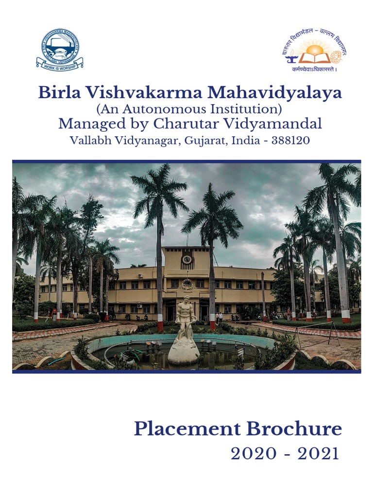 BVM - Placement Brochure - 2020-21 | PDF | Engineering | Design