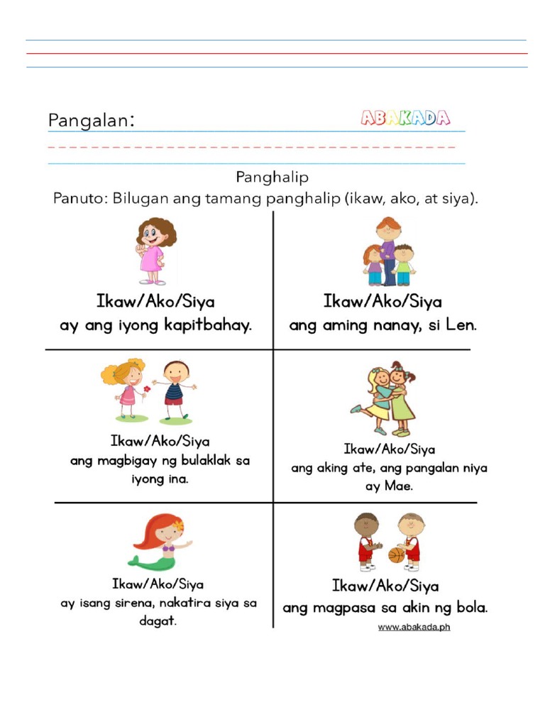Filipino Worksheets | PDF