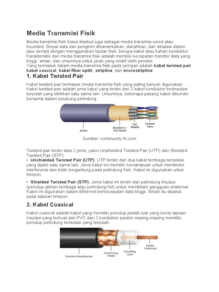 Media Transmisi Fisik | PDF