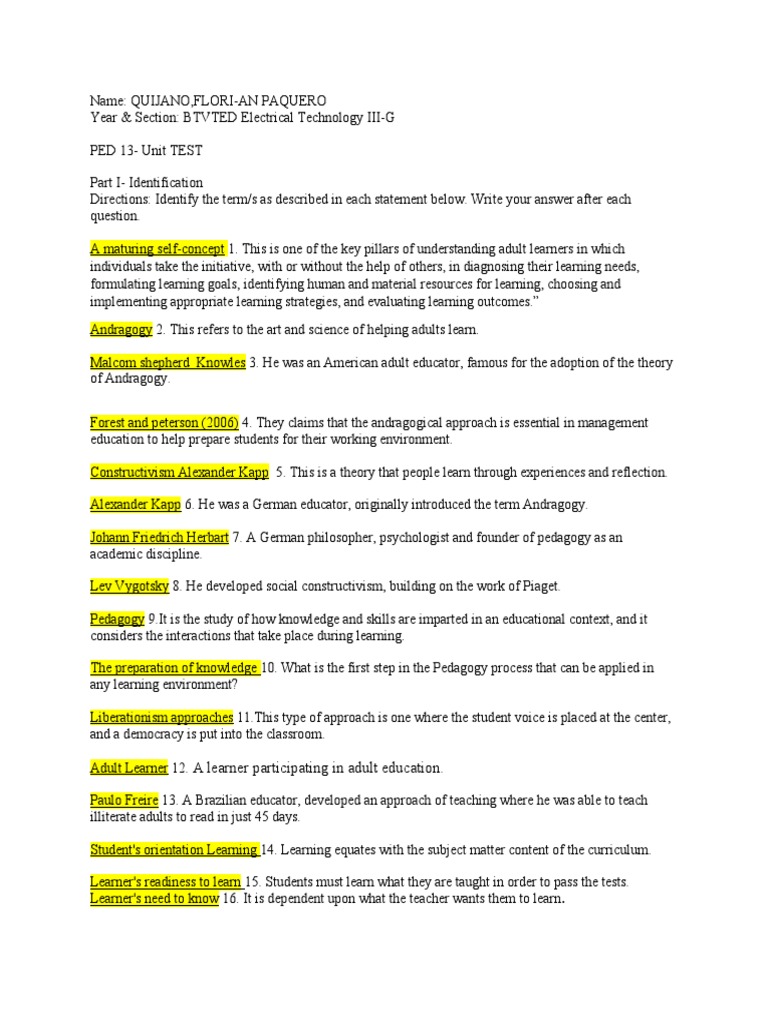 Andragogy | Download Free PDF | Learning | Pedagogy