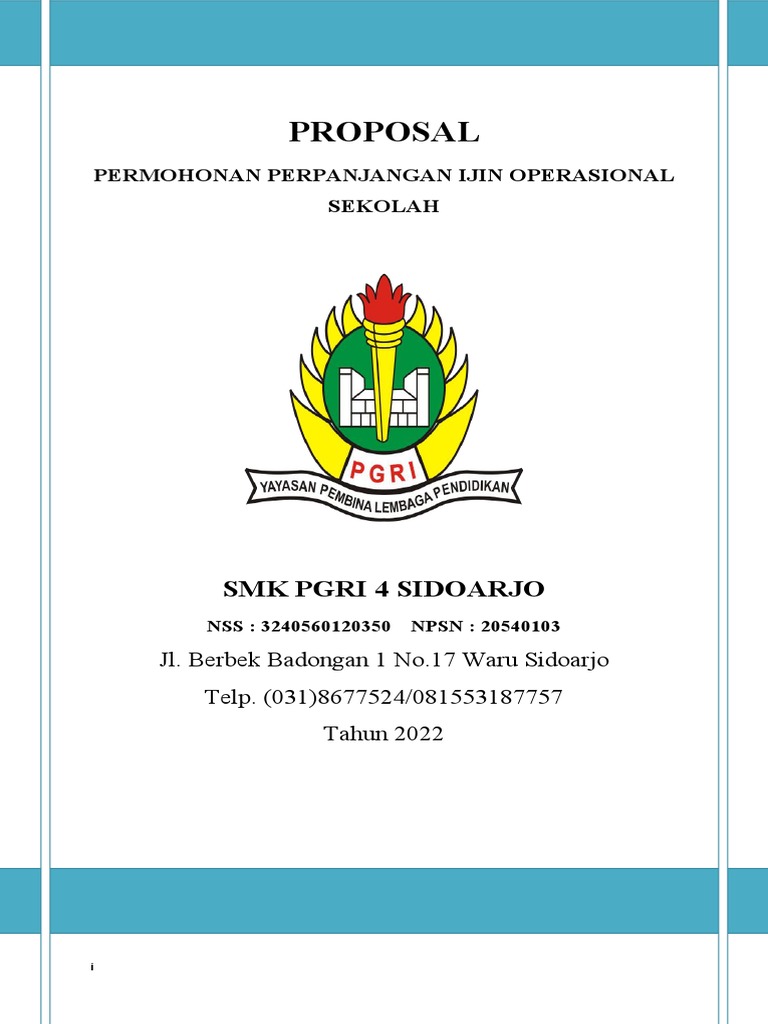 1-53721-34335-2022-11-02-Proposal Perpanjangan Ijin Operasional | PDF | Bisnis