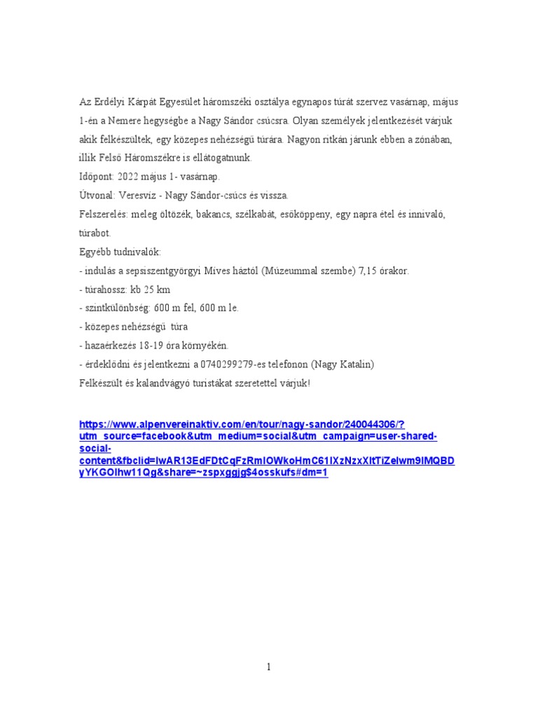 Nagy Sandor Tura | PDF