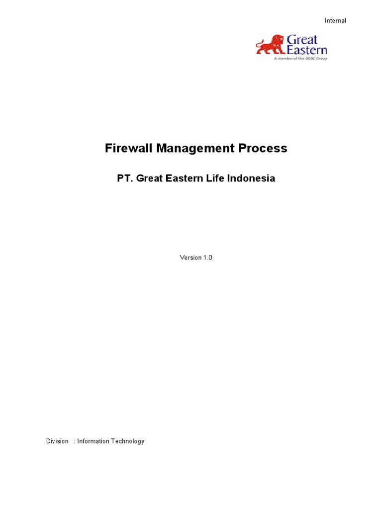 GELI Firewall Management Process V1.0 - Final | PDF | Port (Computer ...